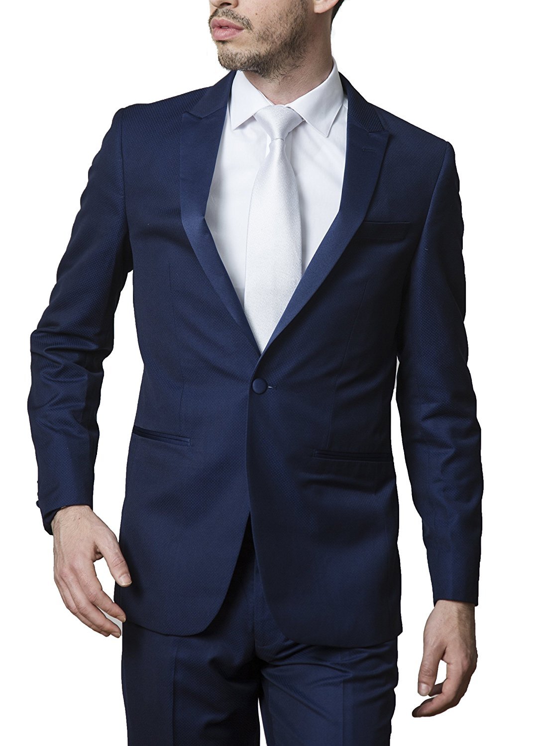 London Fog Men's Peak Lapel Regular Fit Two Piece Tuxedo Suit | eBay