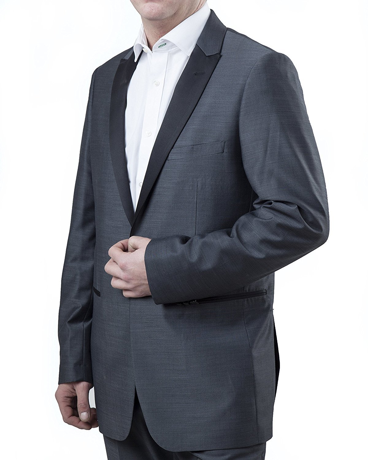 London Fog Men's Peak Lapel Regular Fit Two Piece Tuxedo Suit | eBay