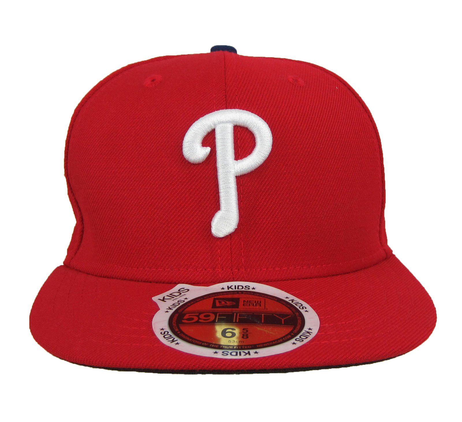 New Era 59Fifty Youth Philadelphia Phillies Fitted 6 5 8 Hat Cap Red New Era 59Fifty Youth Philadelphia Phillies Fitted 6 5 8 Hat Cap Red