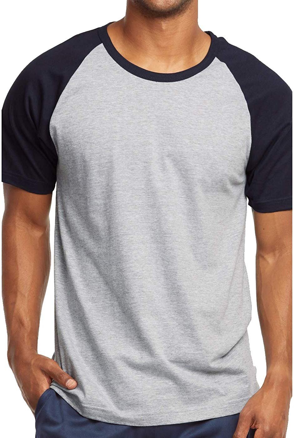 Dailywear Mens Casual Short Sleeve Plain Baseball Cotton T Shirts Ebay