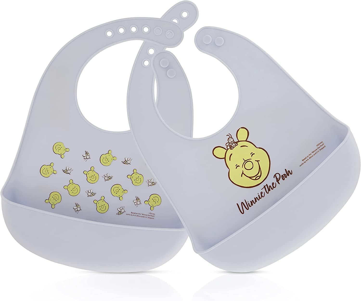 Disney 2 Pack Unisex Baby Toddler Silicone Bibs with Food Catcher Soft. eBay