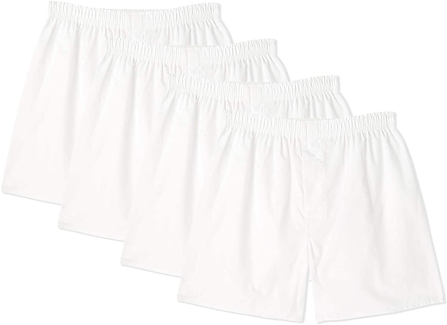 Hanes Men's White Boxer Shorts 4 or 8 Pack | eBay