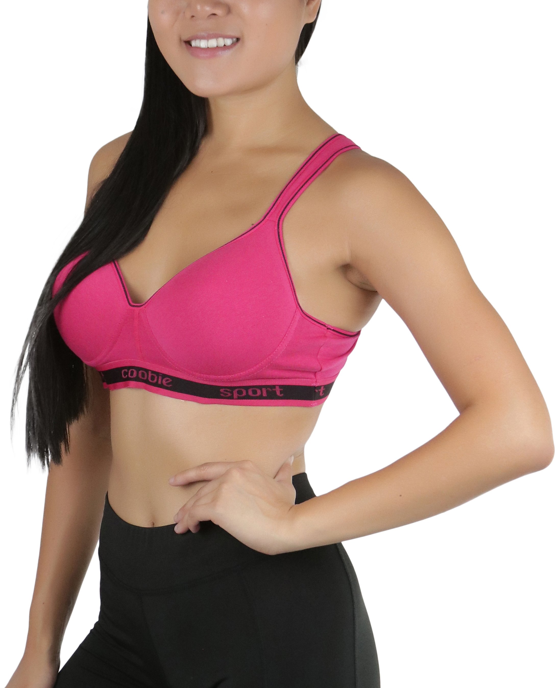 Tobeinstyle Womens Pull Over Racerback Sports Bra W Jennifer Sport Text Print Ebay
