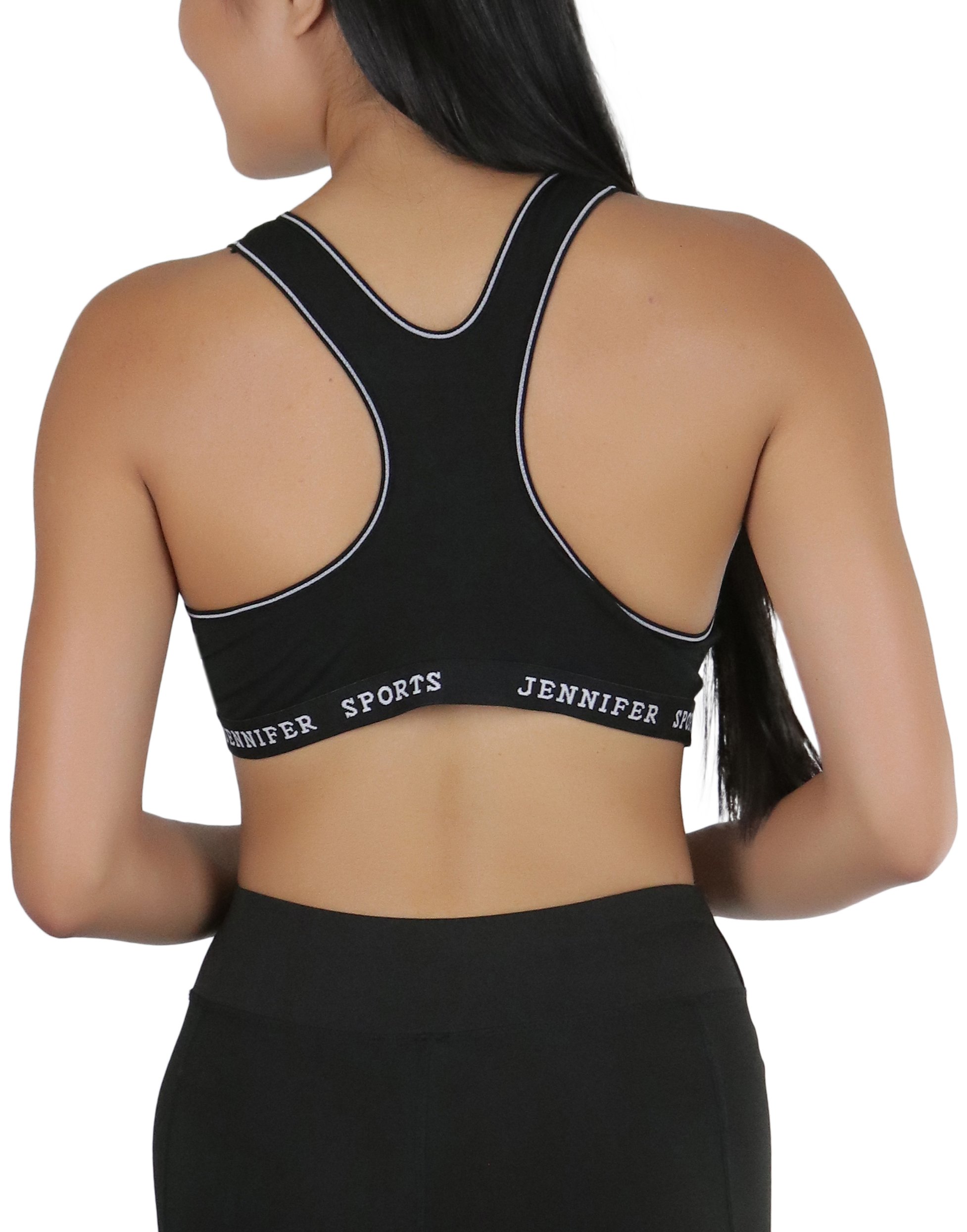 Tobeinstyle Womens Pull Over Racerback Sports Bra W Jennifer Sport Text Print Ebay