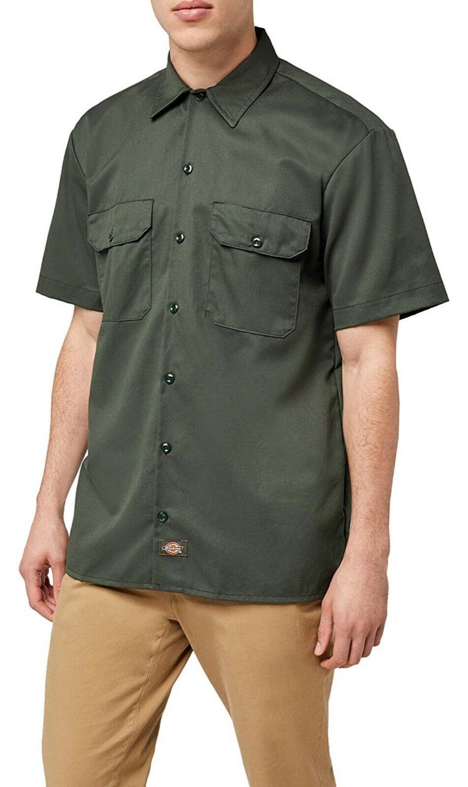 Dickies 1574 Mens Work Shirt Original Fit Button Down Short Sleeve