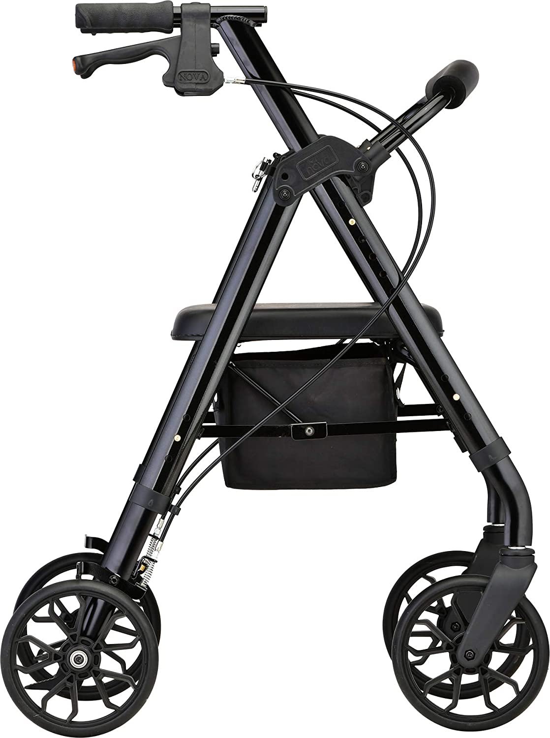 NOVA Medical Products Star 8 Rollator Walker with Perfect Fit Size ...