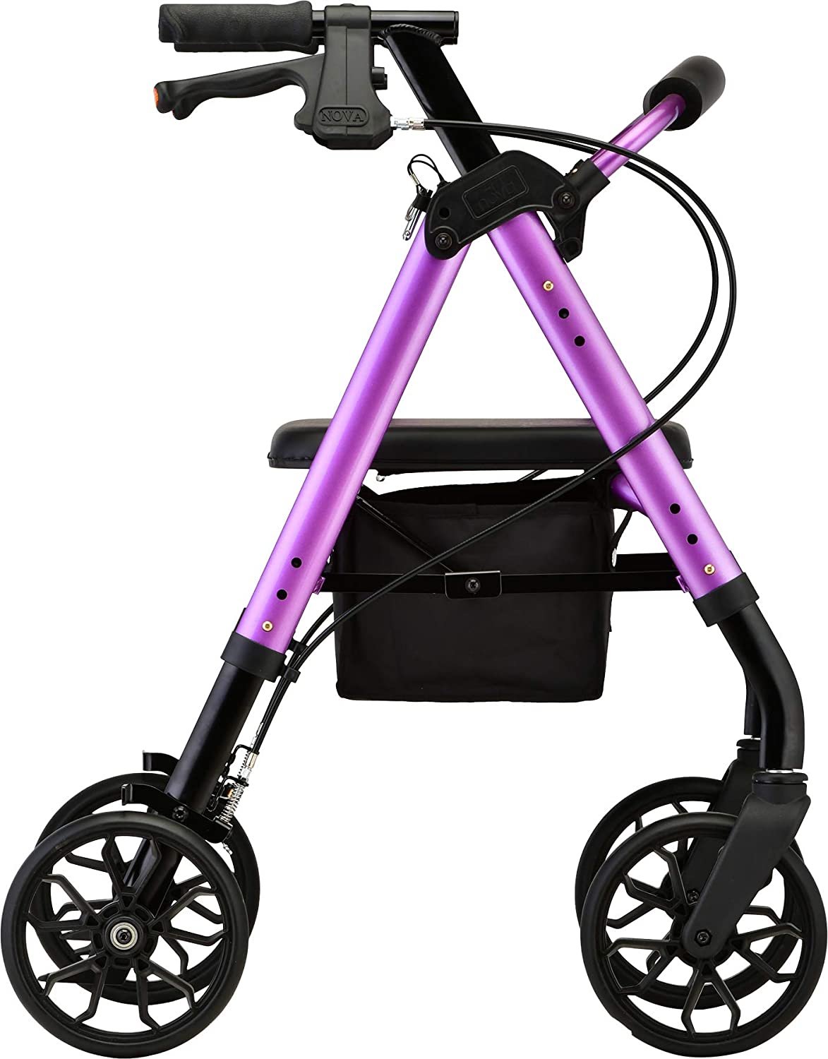 NOVA Medical Products Star 8 Rollator Walker with Perfect Fit Size ...